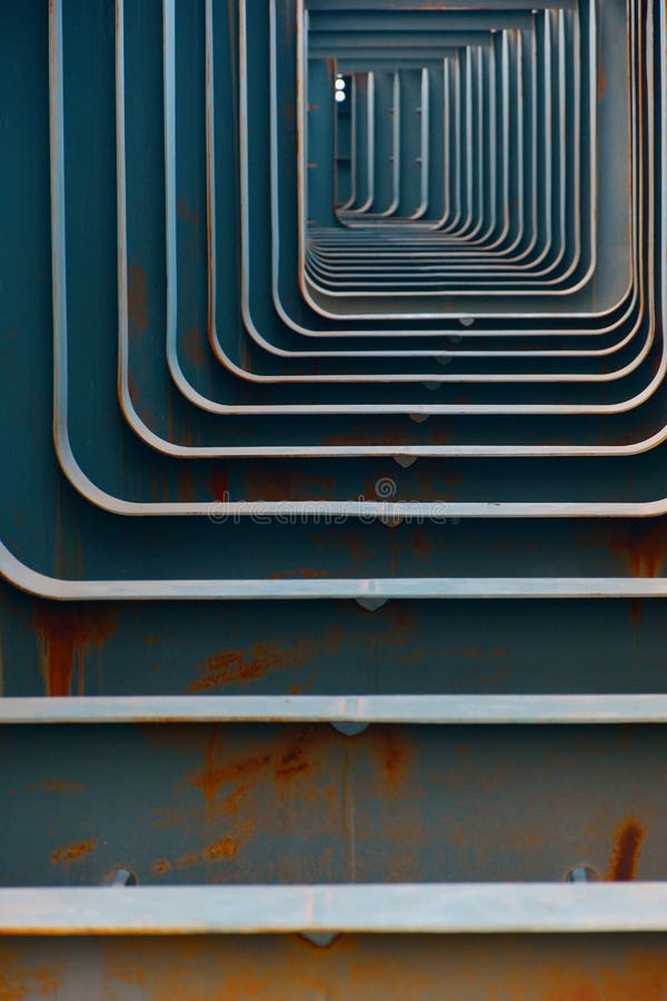 Abstract Iron Repeating Rhythmically Grunge Rusty Stripes Stock Image ...