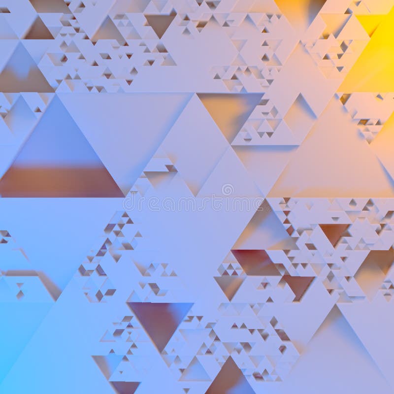 Abstract Irregular Futuristic Architectural Pattern, Triangles 3d ...