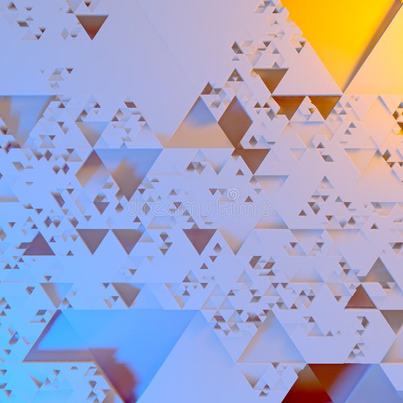 Abstract Irregular Futuristic Architectural Pattern, Triangles 3d ...