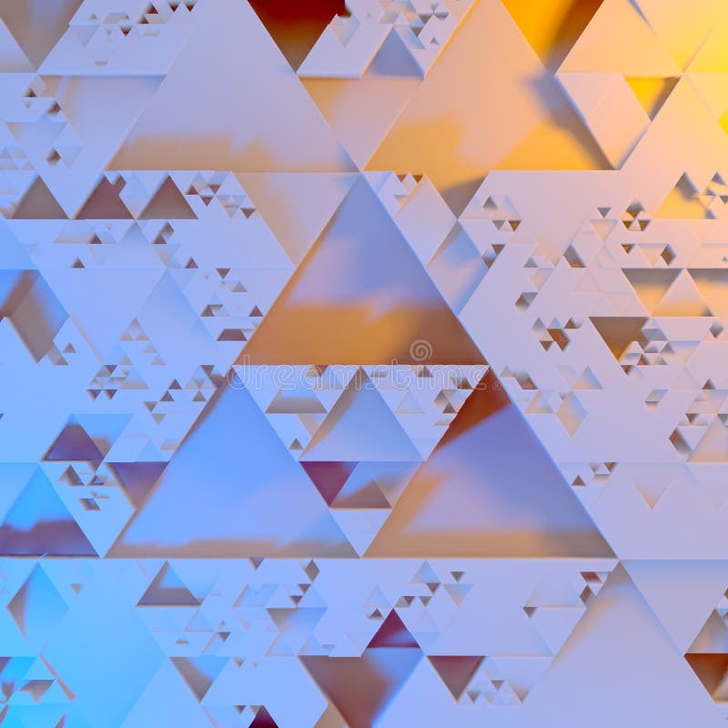 Abstract Irregular Futuristic Architectural Pattern, Triangles 3d ...