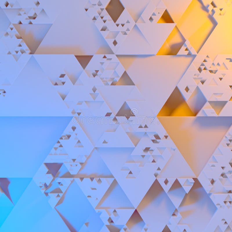 Abstract Irregular Futuristic Architectural Pattern, Triangles 3d ...