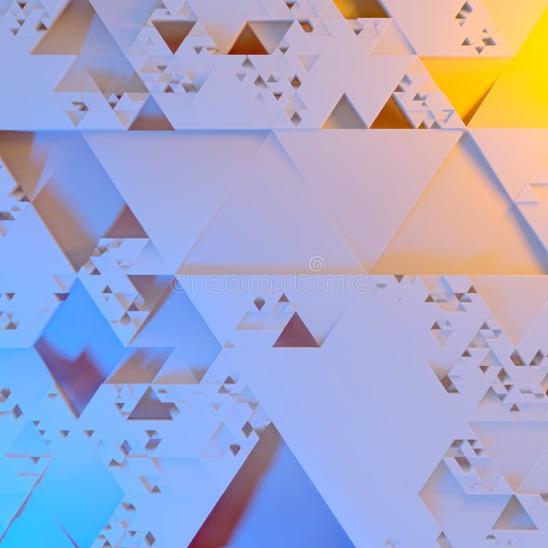 Abstract Irregular Futuristic Architectural Pattern, Triangles 3d ...