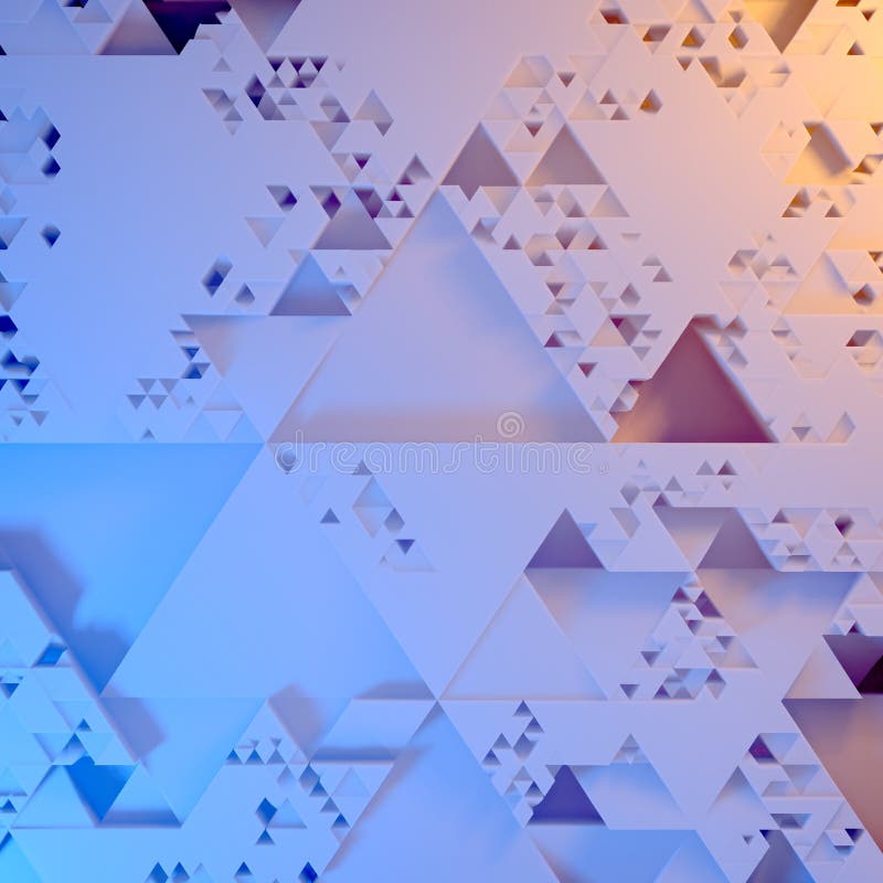 Abstract Irregular Futuristic Architectural Pattern, Triangles 3d ...