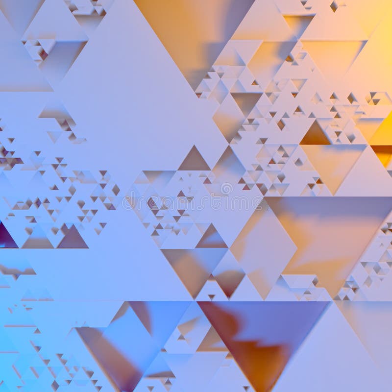 Abstract Irregular Futuristic Architectural Pattern, Triangles 3d ...