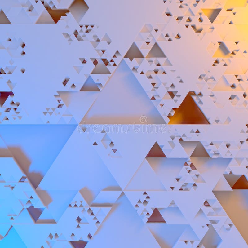 Abstract Irregular Futuristic Architectural Pattern, Triangles 3d ...