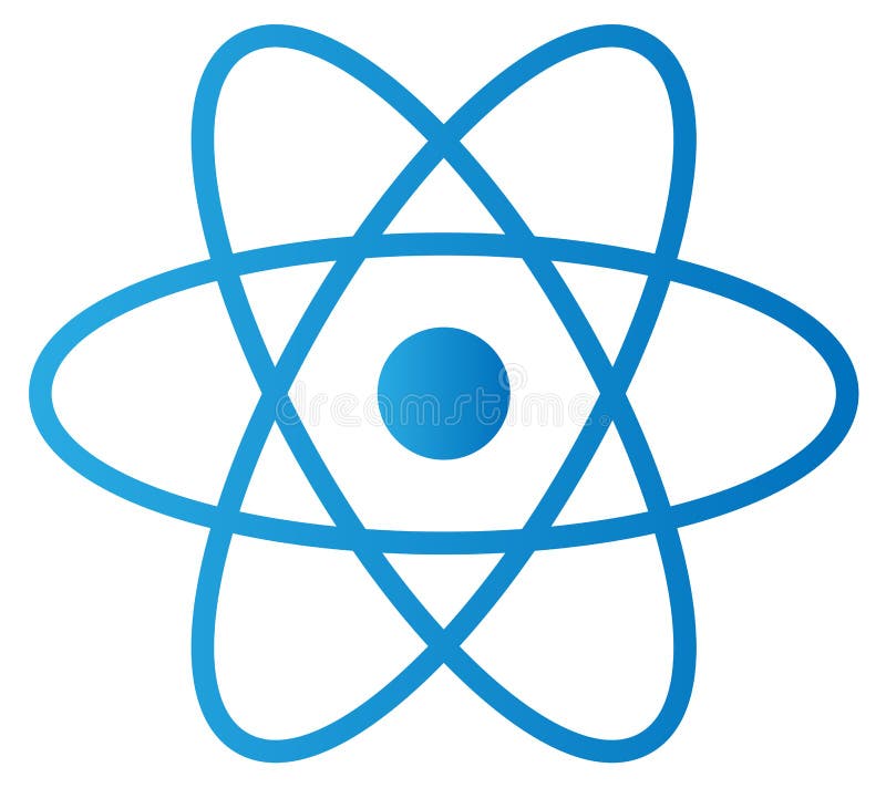 Abstract Isolated Atom stock vector. Illustration of atom - 104719229