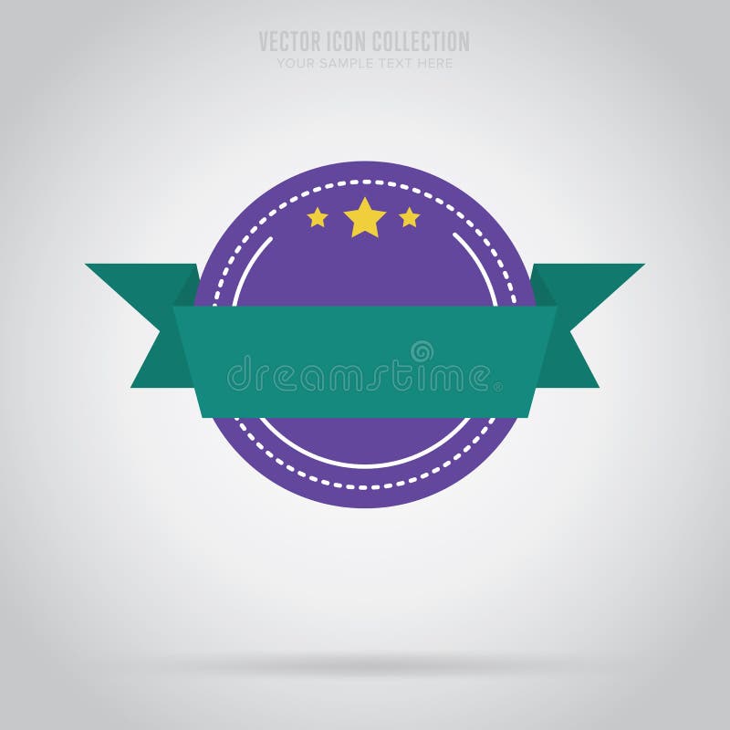 Abstract Isolated Badge, Label or Sticker, Raster Stock Illustration ...