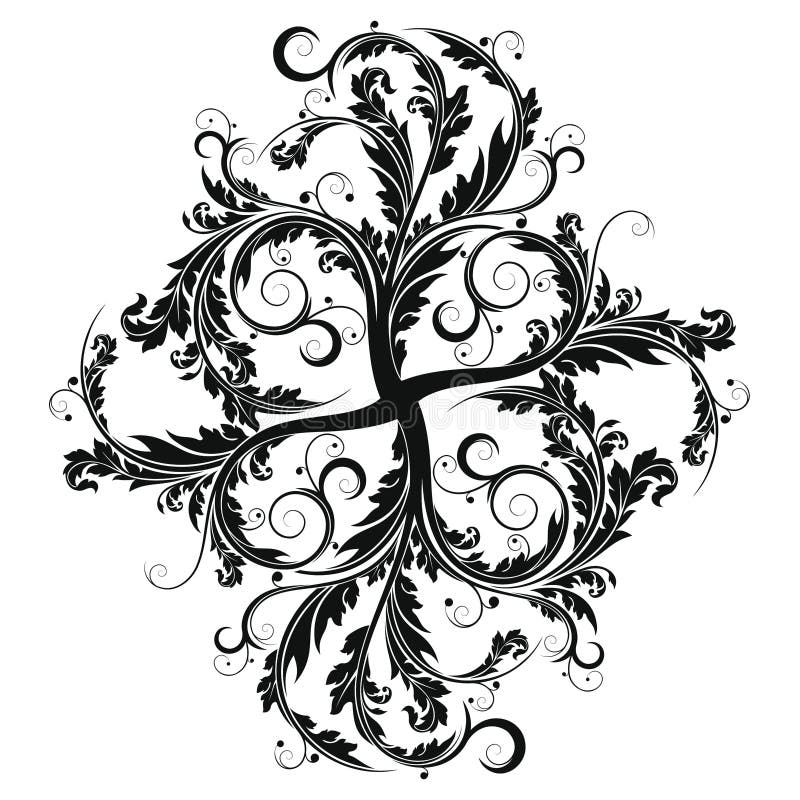 Abstract isolated flourish stock vector. Illustration of abstract - 4689183