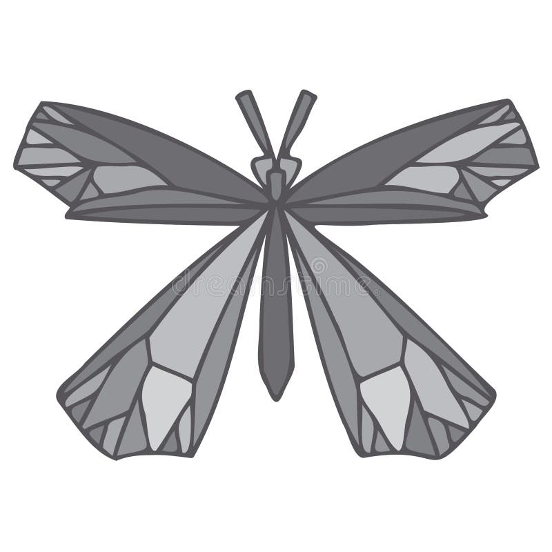 Abstract Isolated Vector Grey Colored Lined Illustration Design Of ...