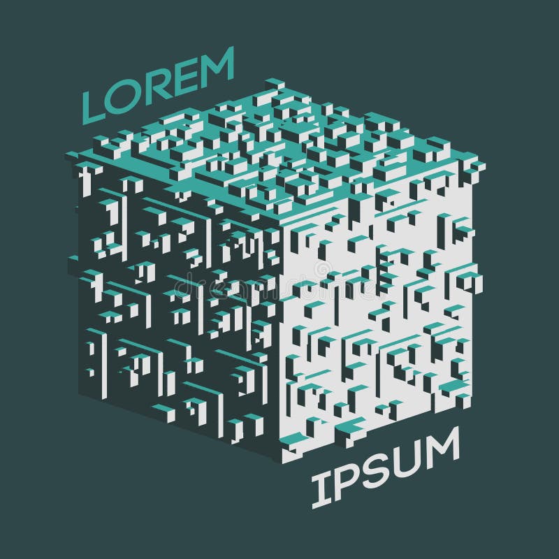 Abstract Isometric Cube Logo. Vector Illustration. Isolated Icon ...