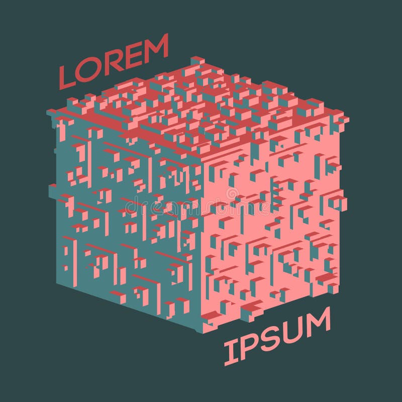 Abstract Isometric Cube Logo. Vector Illustration. Isolated Icon ...