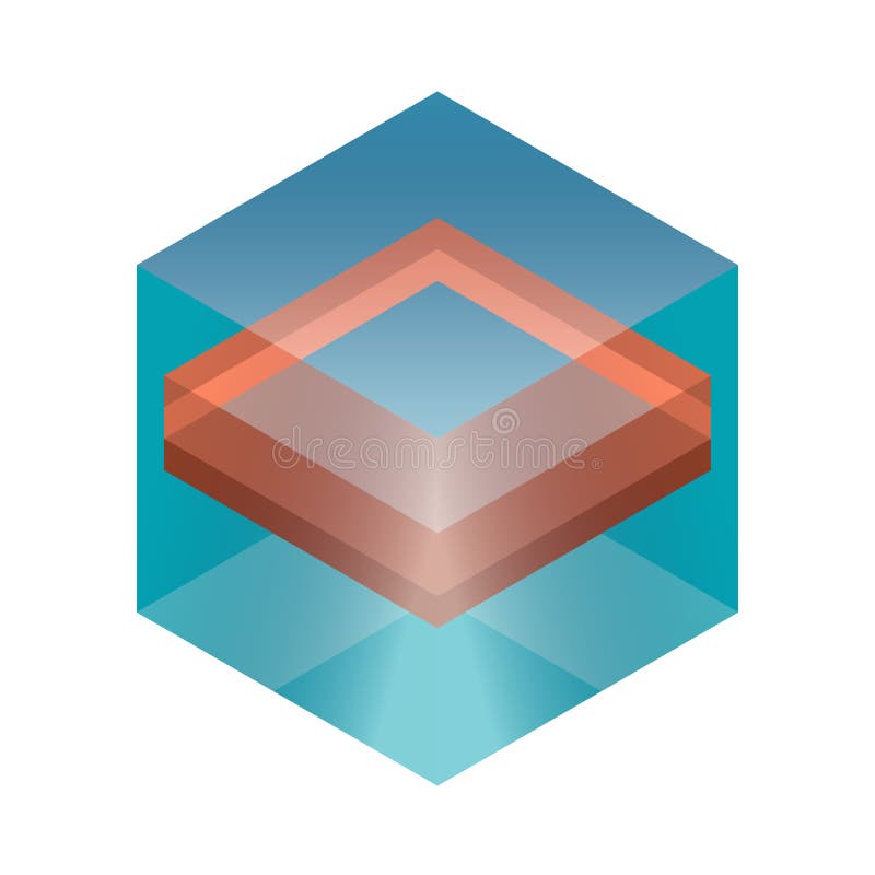 Abstract Isometric Cubes for Design Stock Illustration - Illustration ...