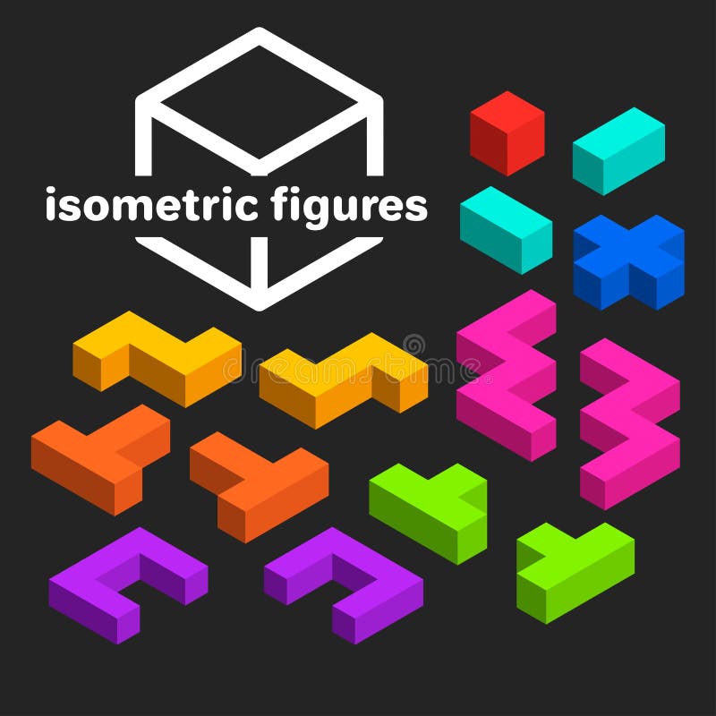 Isometric Figures Stock Illustrations – 2,764 Isometric Figures Stock ...