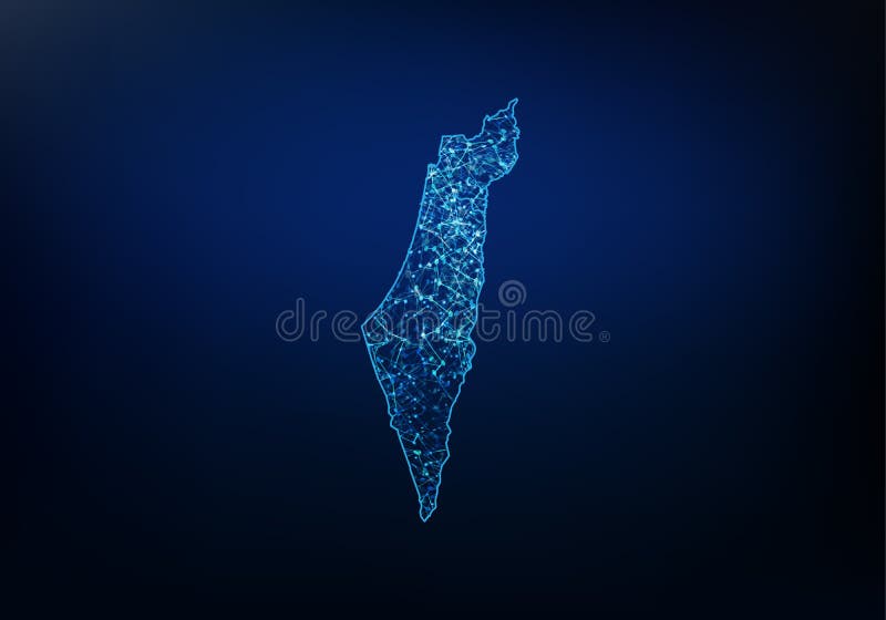 Israel Map Shape Outline Blue Stock Illustrations – 205 Israel Map ...