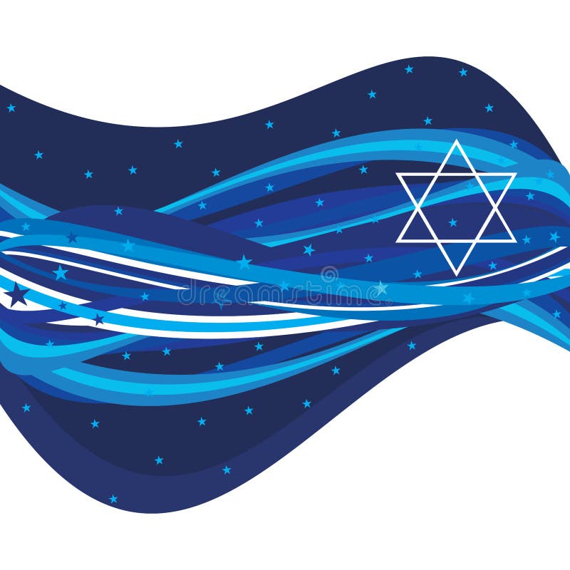 Jewish Infographics with David Star Stock Vector - Illustration of ...