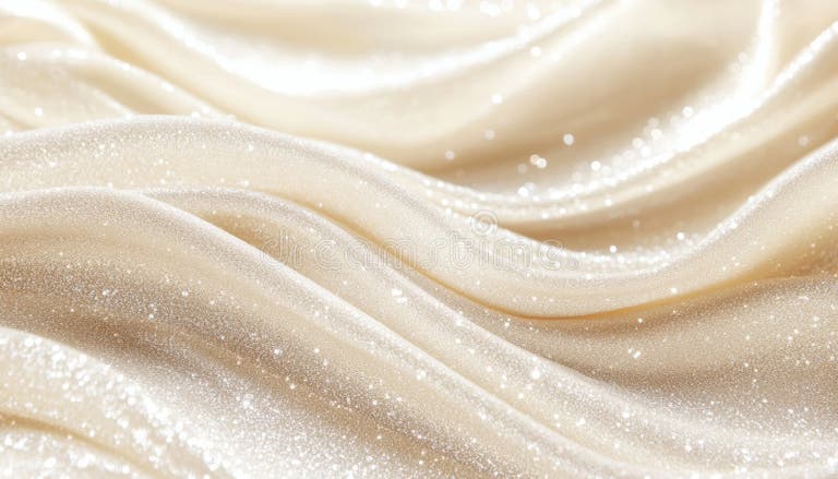 Abstract Ivory Fabric Background with Shimmering Glitter Texture, Soft Elegant Design Element ...