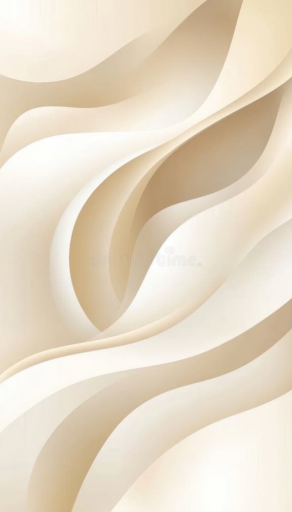 Abstract Ivory Texture, Subtle Curving Lines Background, Monochromatic ...