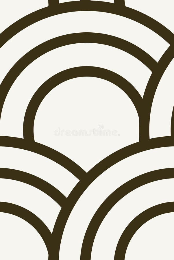 Abstract Japan Oriental Circle White and Black Pattern with Abstract ...