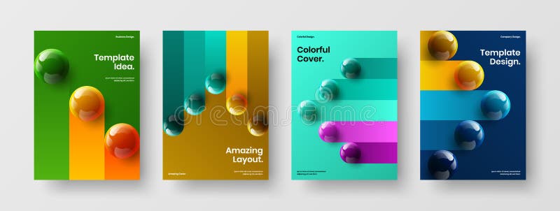 Abstract Journal Cover Design Vector Layout Bundle Stock Vector ...