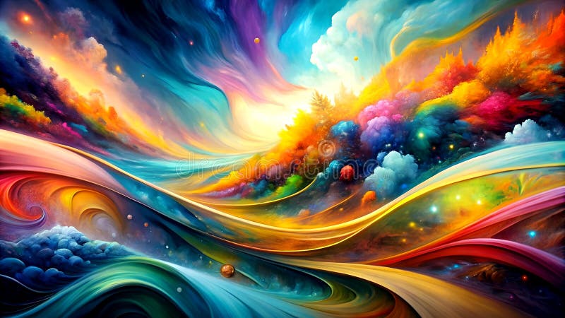 Abstract Journey Exploring Themes of Growth, Change, and Transformation ...