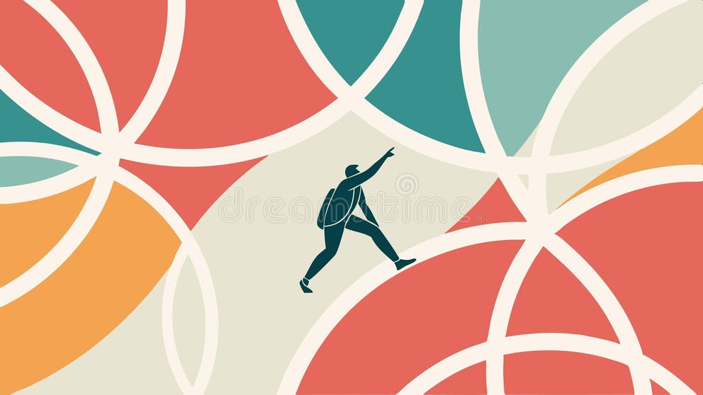 Abstract Jumping Figure, Dynamic Silhouette and Action Pose Vector ...