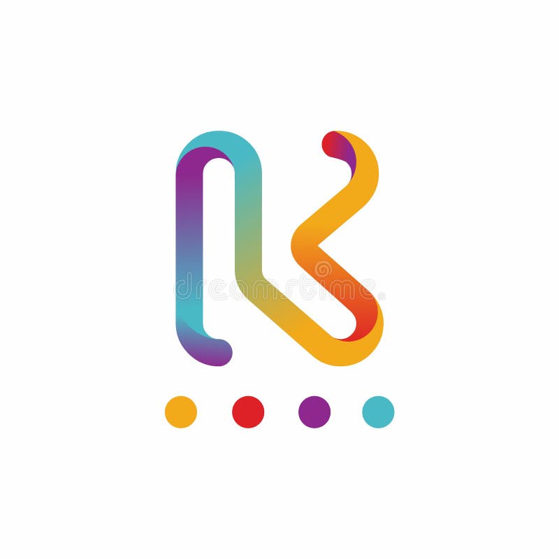 Abstract K Logo Design Template Stock Illustration - Illustration of ...