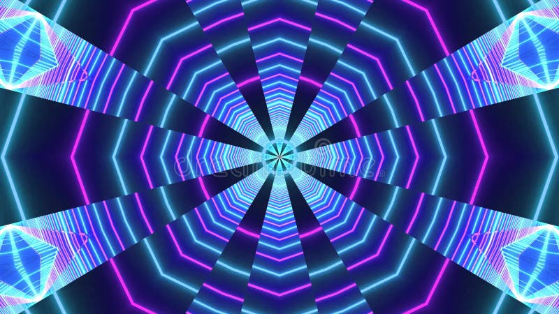 Abstract Glowing Blue 3d Illustration Visual Dj Loop Stock Video ...