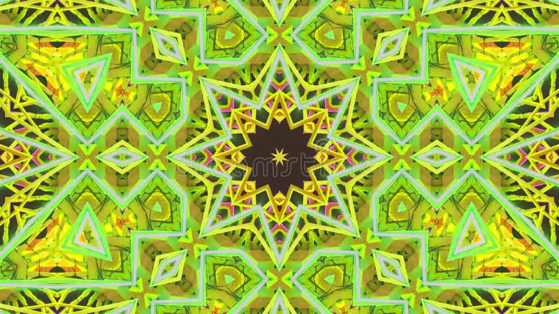 Abstract Kaleidoscope Sequence Patterns. 4K Animation Background Stock ...