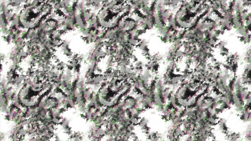 Abstract Kaleidoscopic Pattern with Flashing Lights. Motion ...