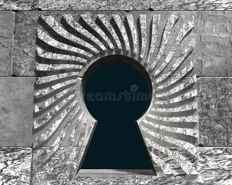 Abstract key hole stock illustration. Illustration of bricks - 190622905