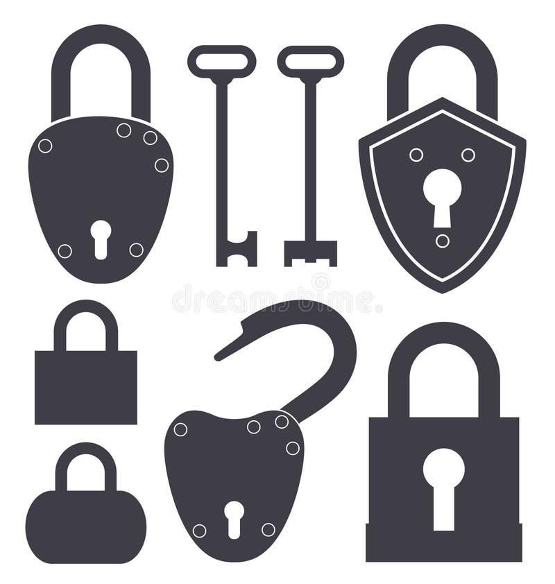 Abstract Key. Lock stock vector. Illustration of abstract - 80444634