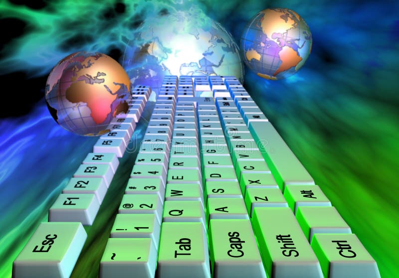 Abstract keyboard stock illustration. Illustration of yellow - 393929