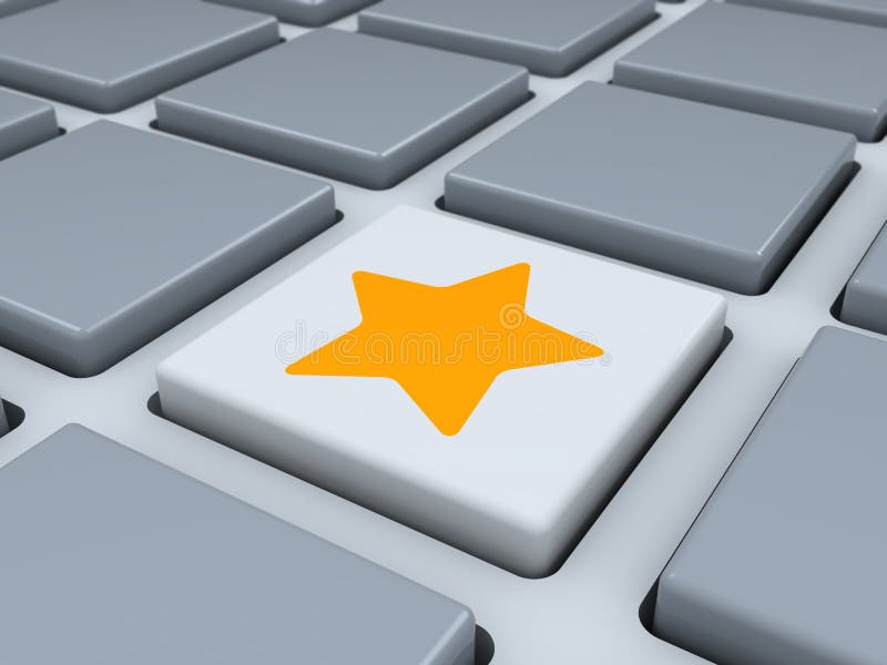 Abstract star button stock vector. Illustration of positivity - 15811927