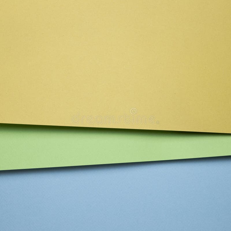 Abstract Khaki and Green, Blue Layered Color Paper Background Stock ...