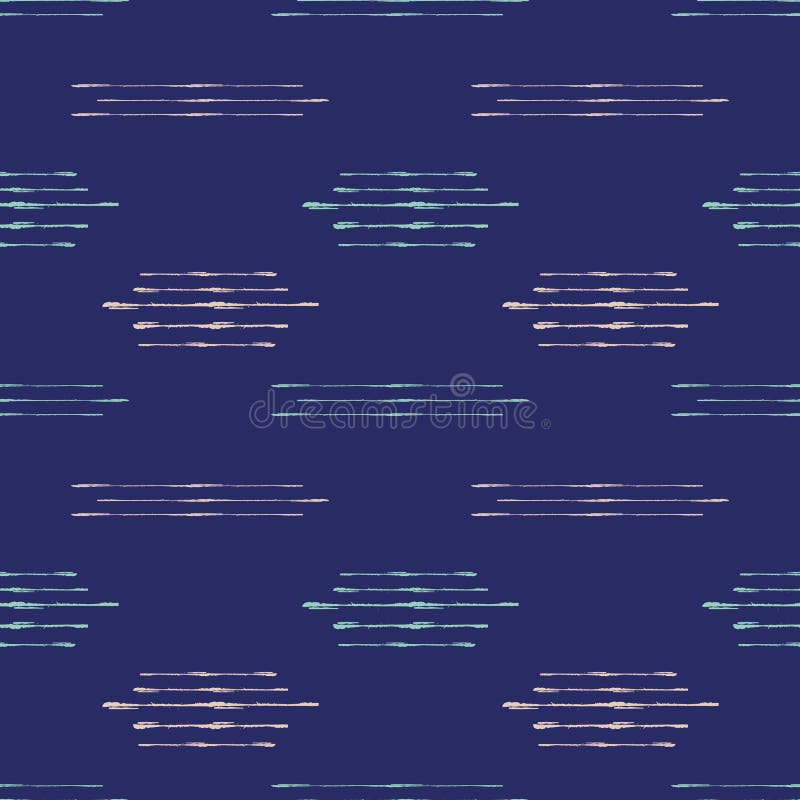 Geometric Indigo Blue Ombre Tie Dye Batik Stripe Border Pattern ...