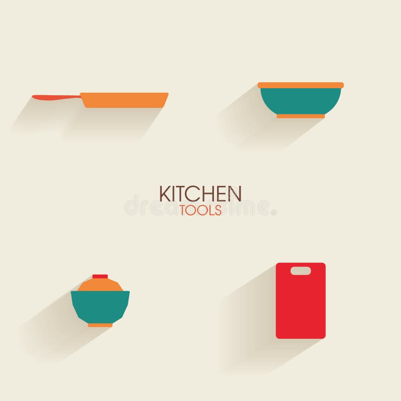 Abstract Kitchen Tools stock vector. Illustration of cupboard - 67858614