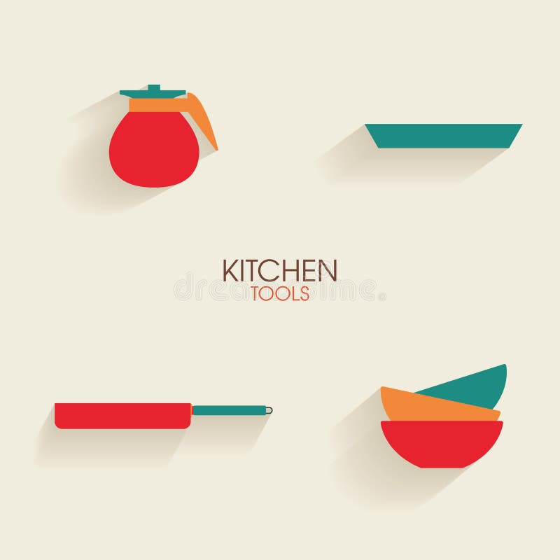 Abstract Kitchen Tools stock vector. Illustration of counter - 67860521