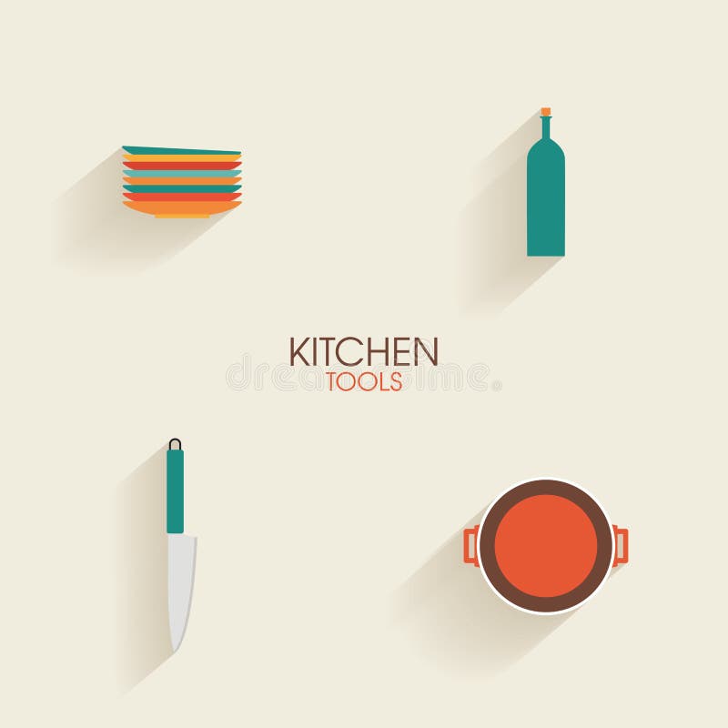 Abstract Kitchen Tools stock vector. Illustration of decor - 67861792