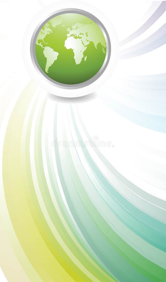 Abstracte Groene Krul vector illustratie. Illustration of elegantie ...