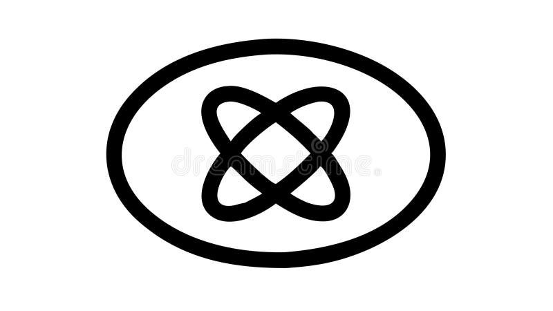 Abstract Knot Interconnection Symbol Icon, Vector Design Generative AI ...