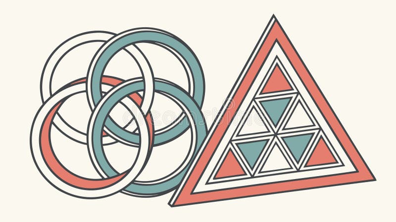 Abstract Knot and Triangle Symbol. Trinity and Connection Vector Logo. Vector Design Generative ...