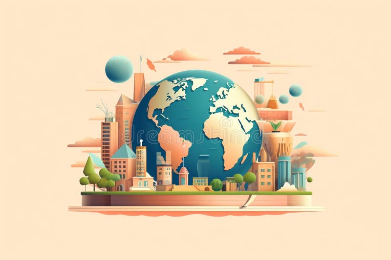 Abstract Knowledge and Education Concept Illustration. Generative AI ...