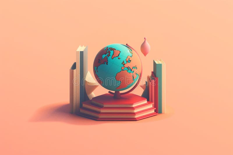 Abstract Knowledge and Education Concept Illustration. Generative AI ...