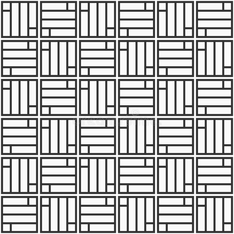 Abstract Korean or Chinese Seamless Pattern. Vector Color Tiled Ethnic ...