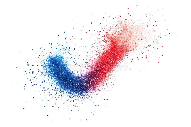 Abstract L Logo: Red and Blue Particle Design, Modern and Dynamic ...