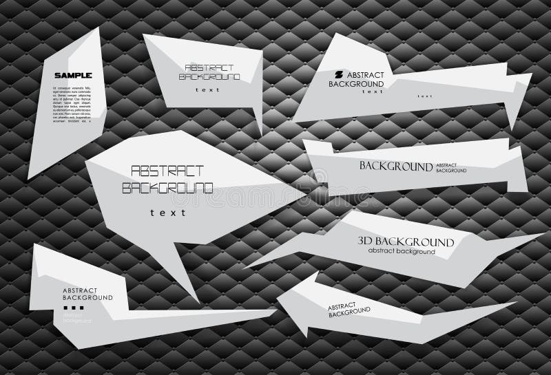 Abstract Labels with Quote Infographic Stock Vector - Illustration of ...