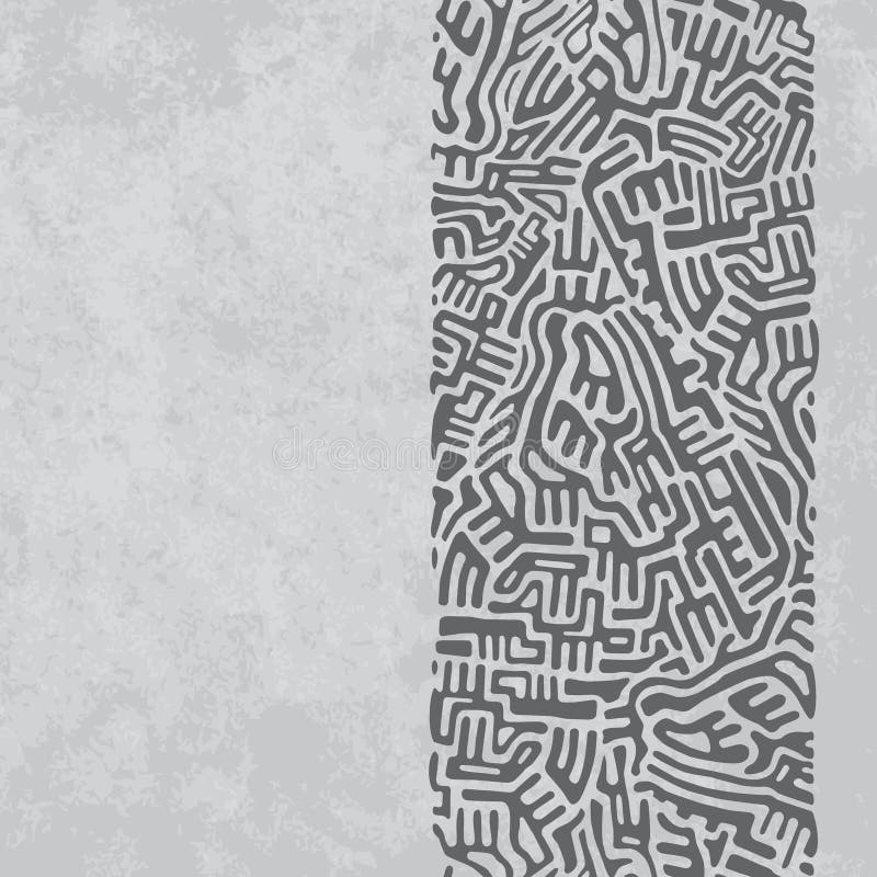 Labyrinth Pattern Round Blue Stock Illustration - Illustration of ...