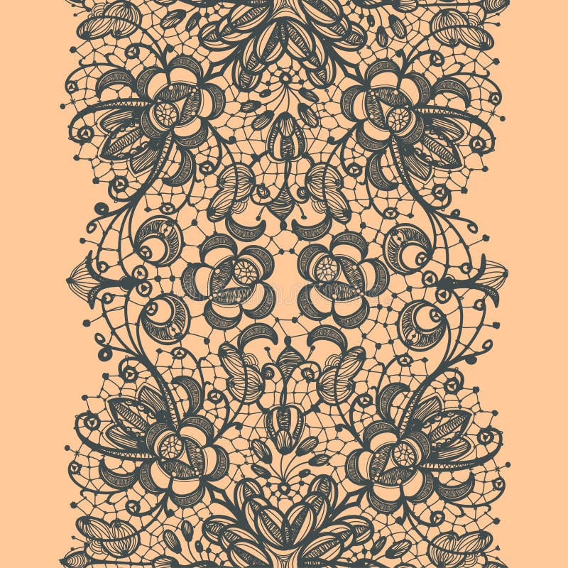 Abstract Lace Ribbon stock vector. Illustration of doily - 36657093