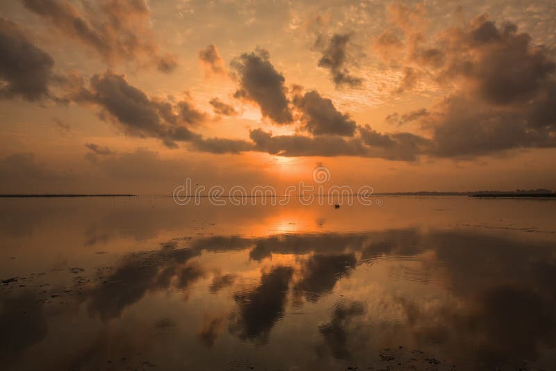 Abstract lake and sunrise stock image. Image of dawn - 43586167