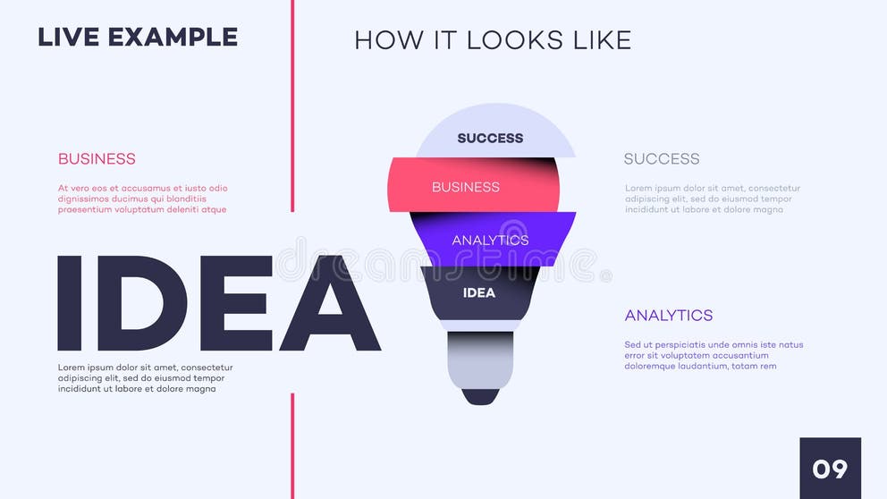 Abstract Lamp. Vector Infographic Template for Business Presentations ...